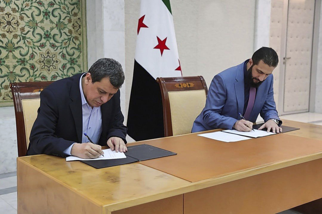 Syria’s government signs a breakthrough deal with Kurdish-led ...